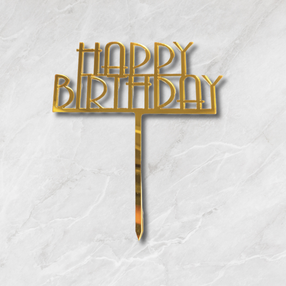 "Happy Birthday" Cake Topper | LADY WONG